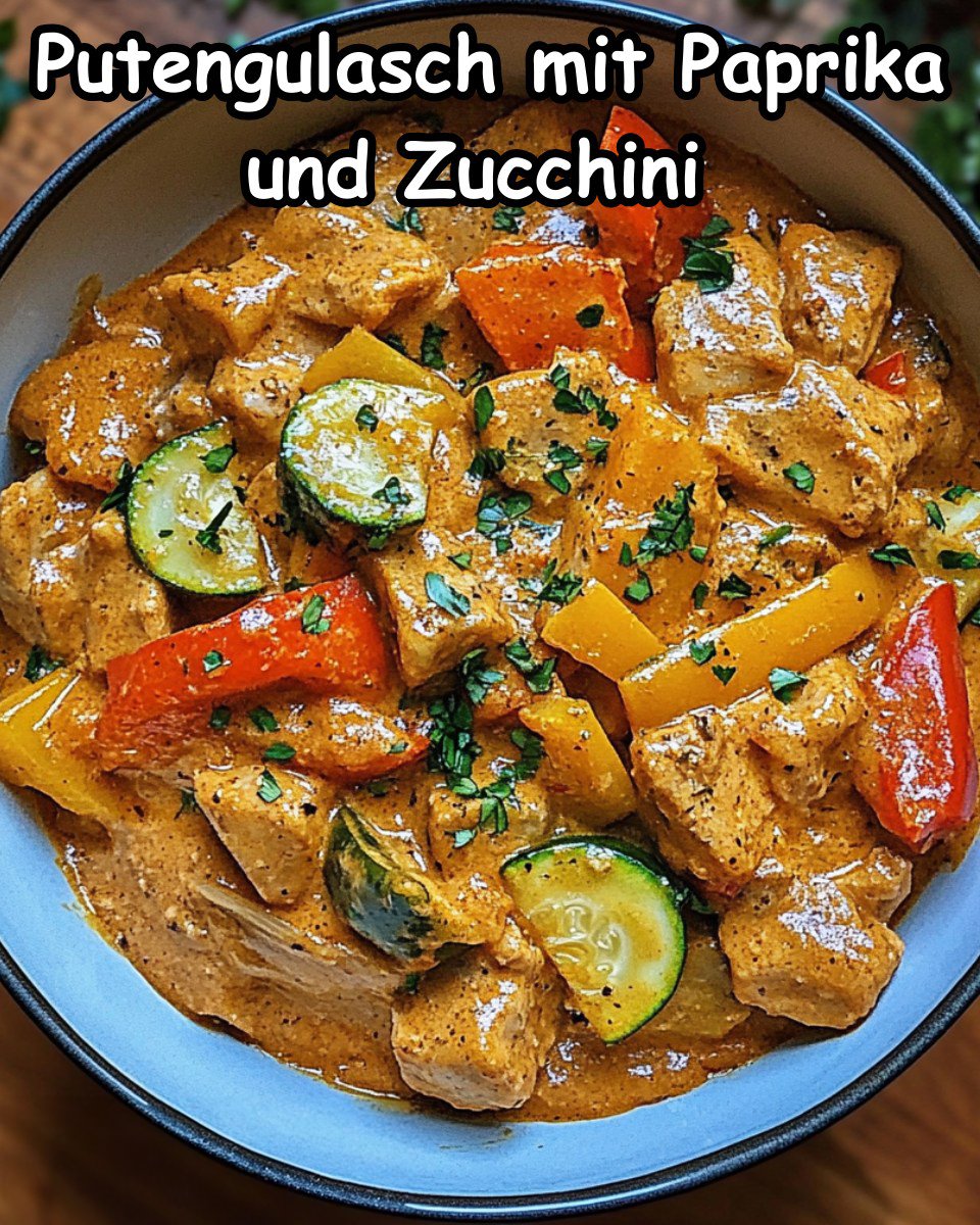 Putengulasch mit Paprika und Zucchini - Perfekte Rezepte